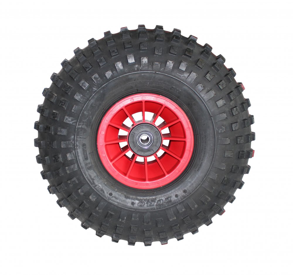 EuroTraX balloon wheel - 21x12-8 Knobbly - red or black