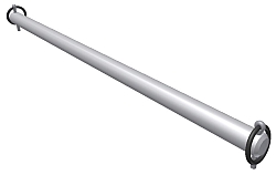 Shaft for keel roller, incl. split pin-O-ring-assembly