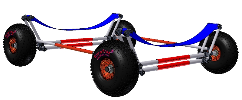 BigFoot XXL Tandem - 2 reinforced axles with wide belt support