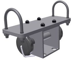 Towing bars and draw-bar, axles for launching trolleys