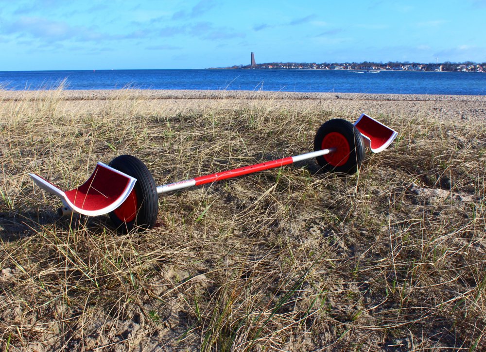 EcoLine catamaran launching trolley made in Kiel, Germa