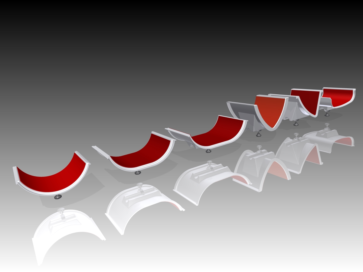 PLUSFOUR-50 - cradle for 4° angled DNA catamaran hulls