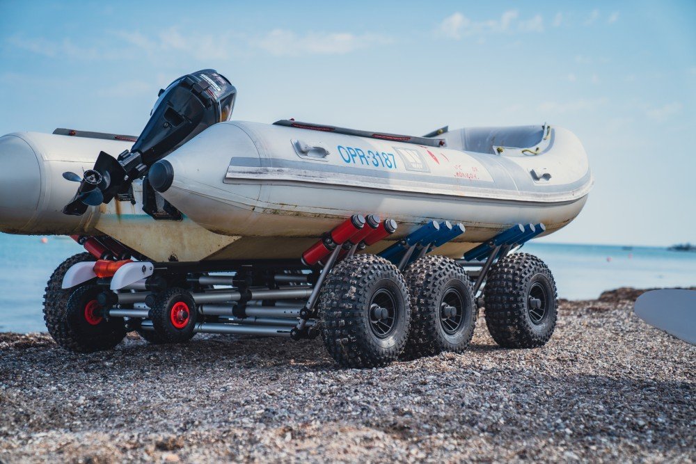 RibTrax 1x6 - new trolley for heavy inflatables