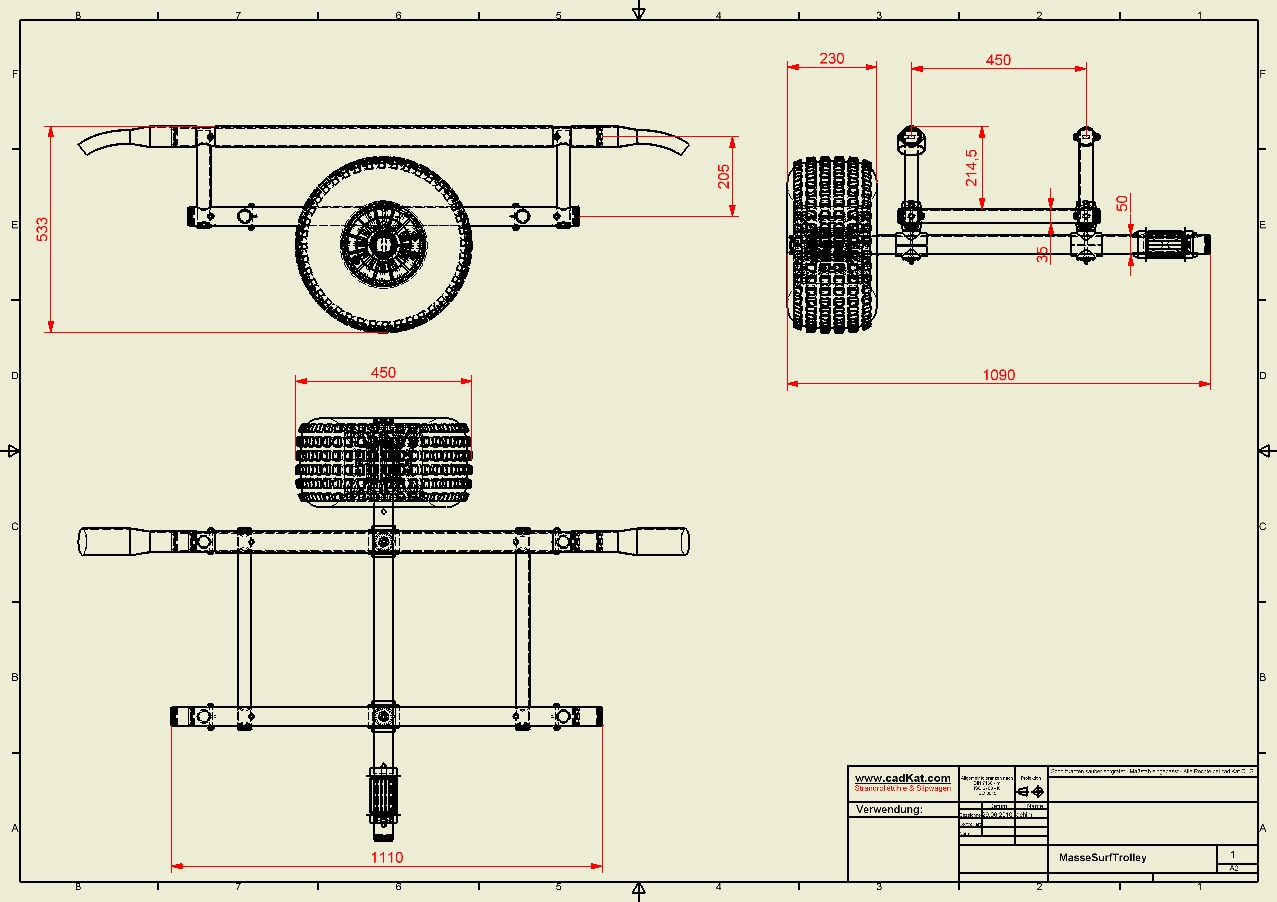 SurfTrax - the surfboard trailer for your equipment
