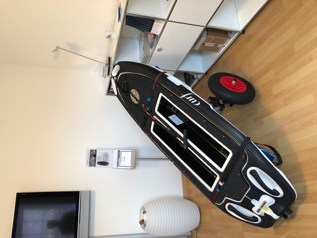 Trolley for SUP, surf boards, e-boards, e.g. e-fun boar