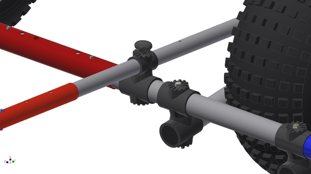 UniTrax pour catmarans de 2.60 m largeur.