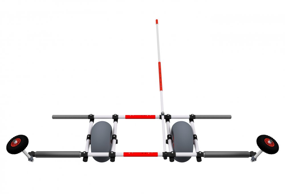 UniTrax - Launching trolley for catamarans prepared for