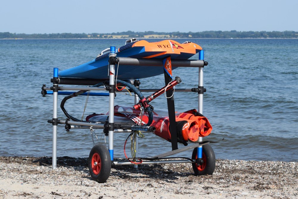 Light transport trolley for the IQFOIL made of aluminiu